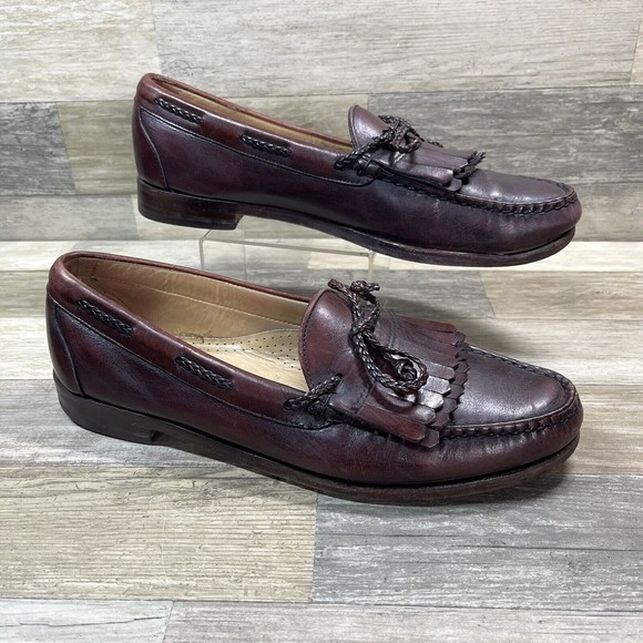 Allen Edmonds | Shoes | Allen Edmonds Maxfield Burgundy Calf Leather ...